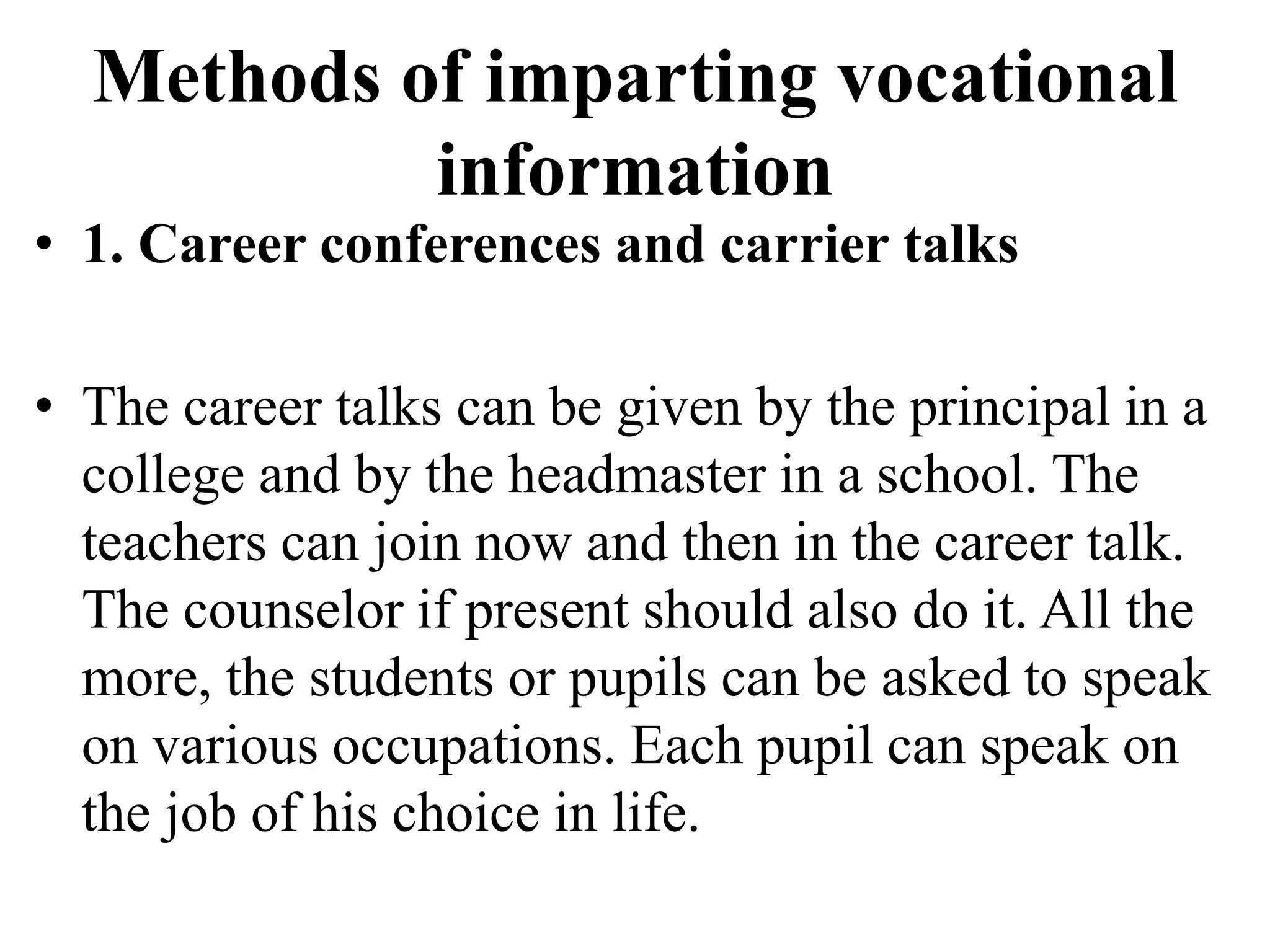 Educational and vocational guidance | PDF