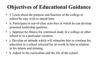 Educational and vocational guidance | PDF