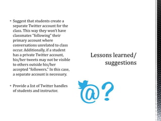 Educational applications of twitter | PPT