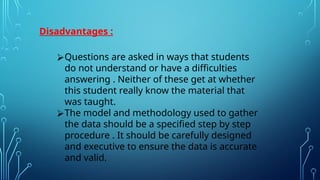 Educational Assessment Principles of Assessments Formative Assessment ...