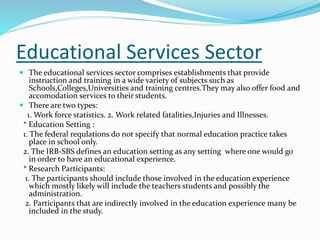 EDUCATIONAL SECTOR | PPTX