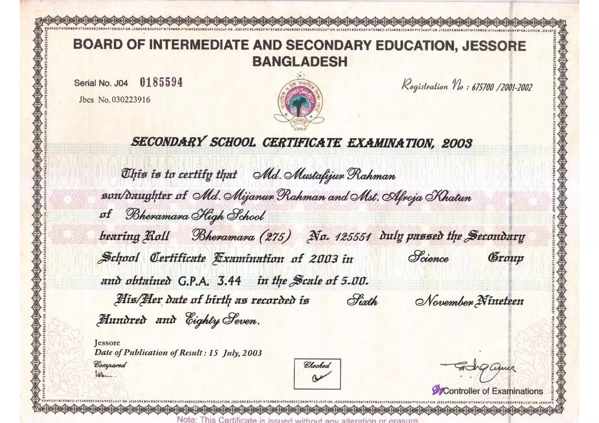 Educational certificates | PDF