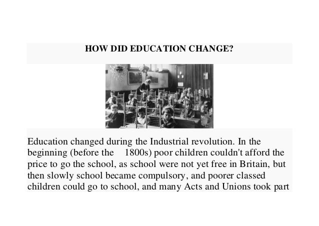 Educational change because of industrialization | PDF