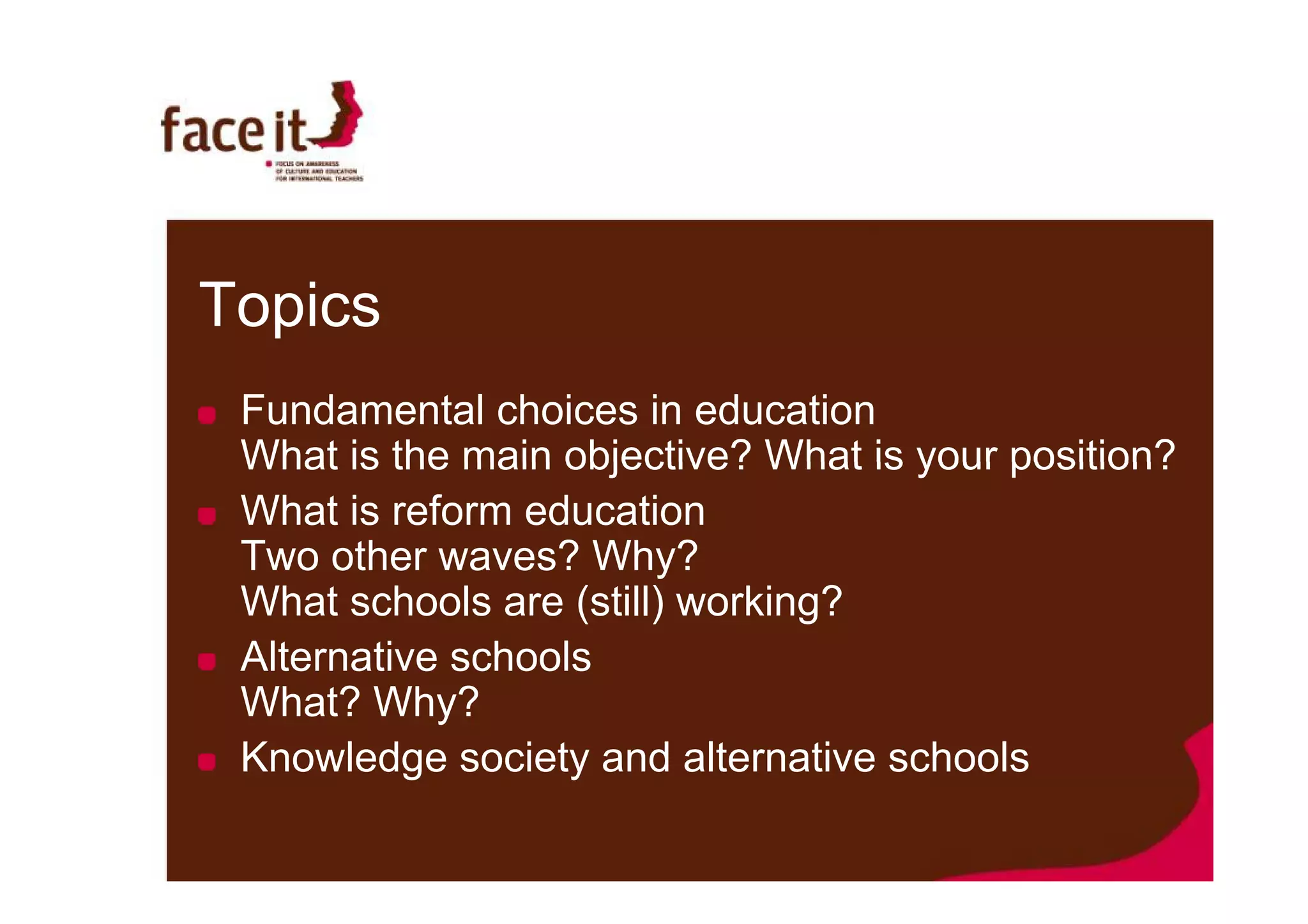 Alternative Schools - slide | PDF