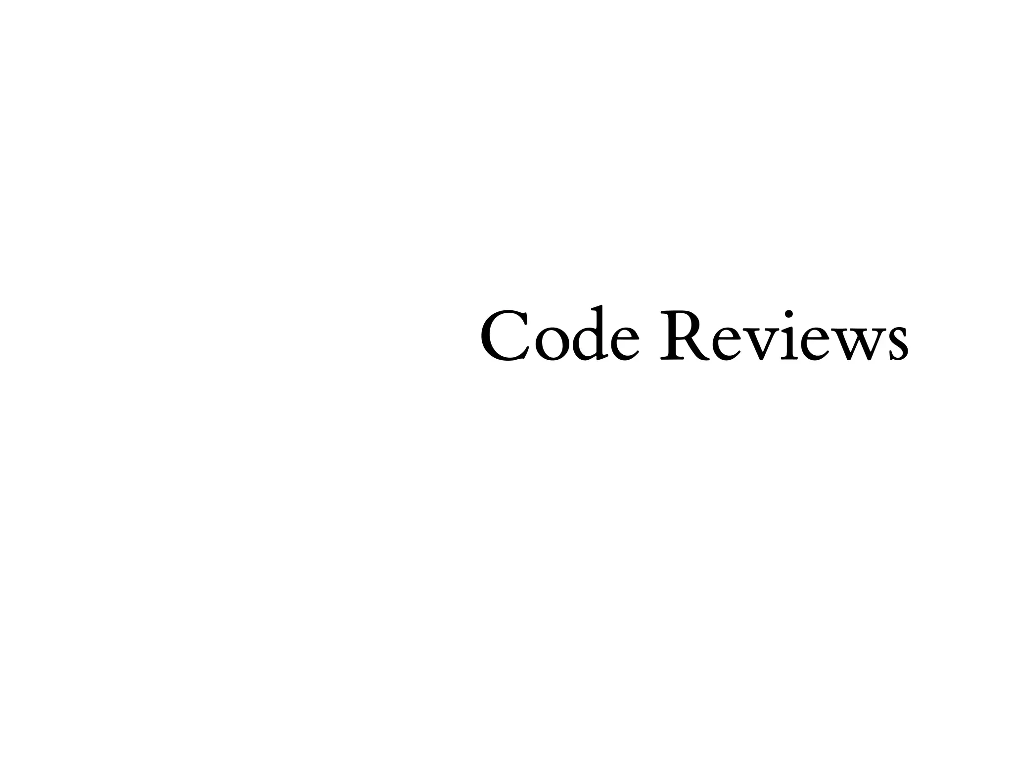 Educational Code Reviews | PDF