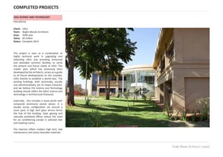 Educational company brochure BeglinWoods Architects | PDF