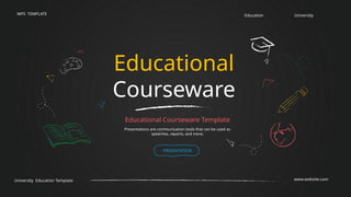 Educational Courseware Template for Teachers.pptx