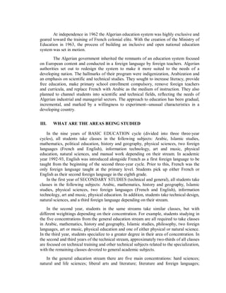 Educational Curriculum in Algeria | PDF