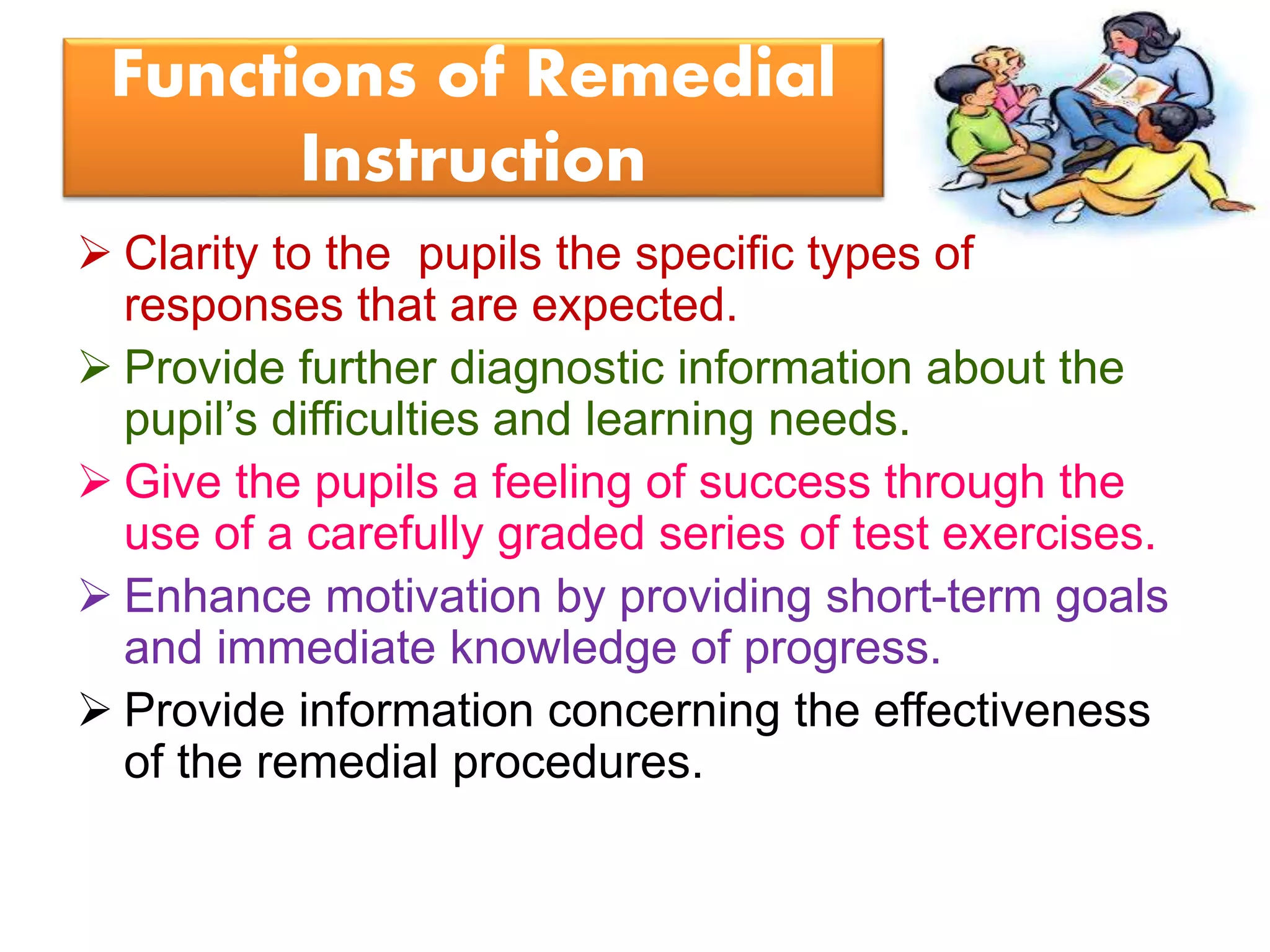 Educational Diagnosis - Diagnostic Test and Remedial Instruction | PPTX