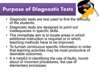 Educational Diagnosis - Diagnostic Test and Remedial Instruction | PPTX