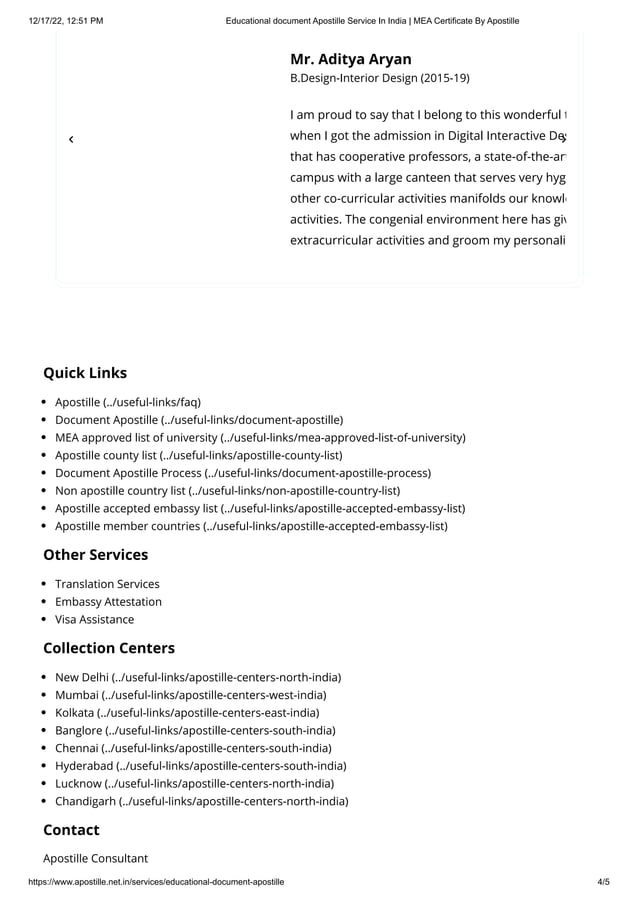Educational document Apostille Service In India | MEA Certificate By ...