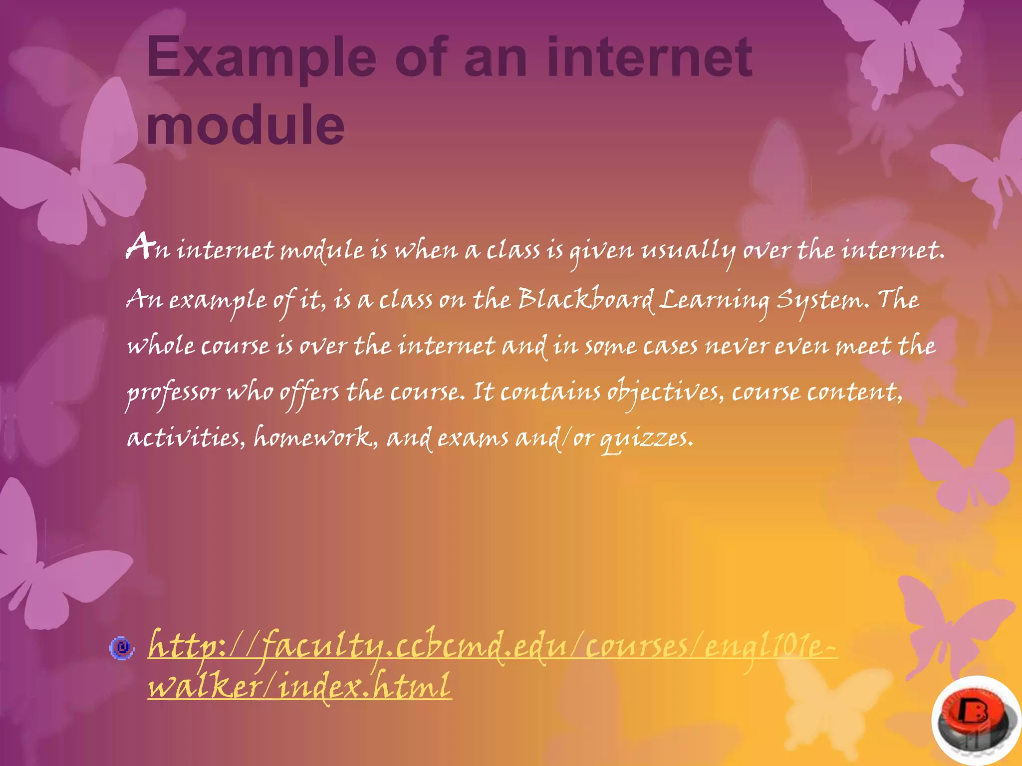 Educational english modules | PPT