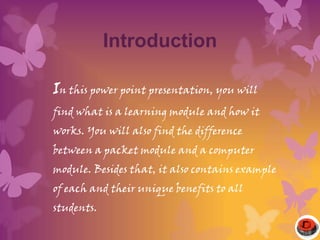 Educational english modules | PPT