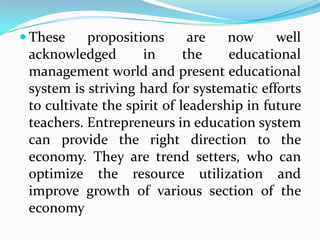 Educational entrepreneurshp | PPTX