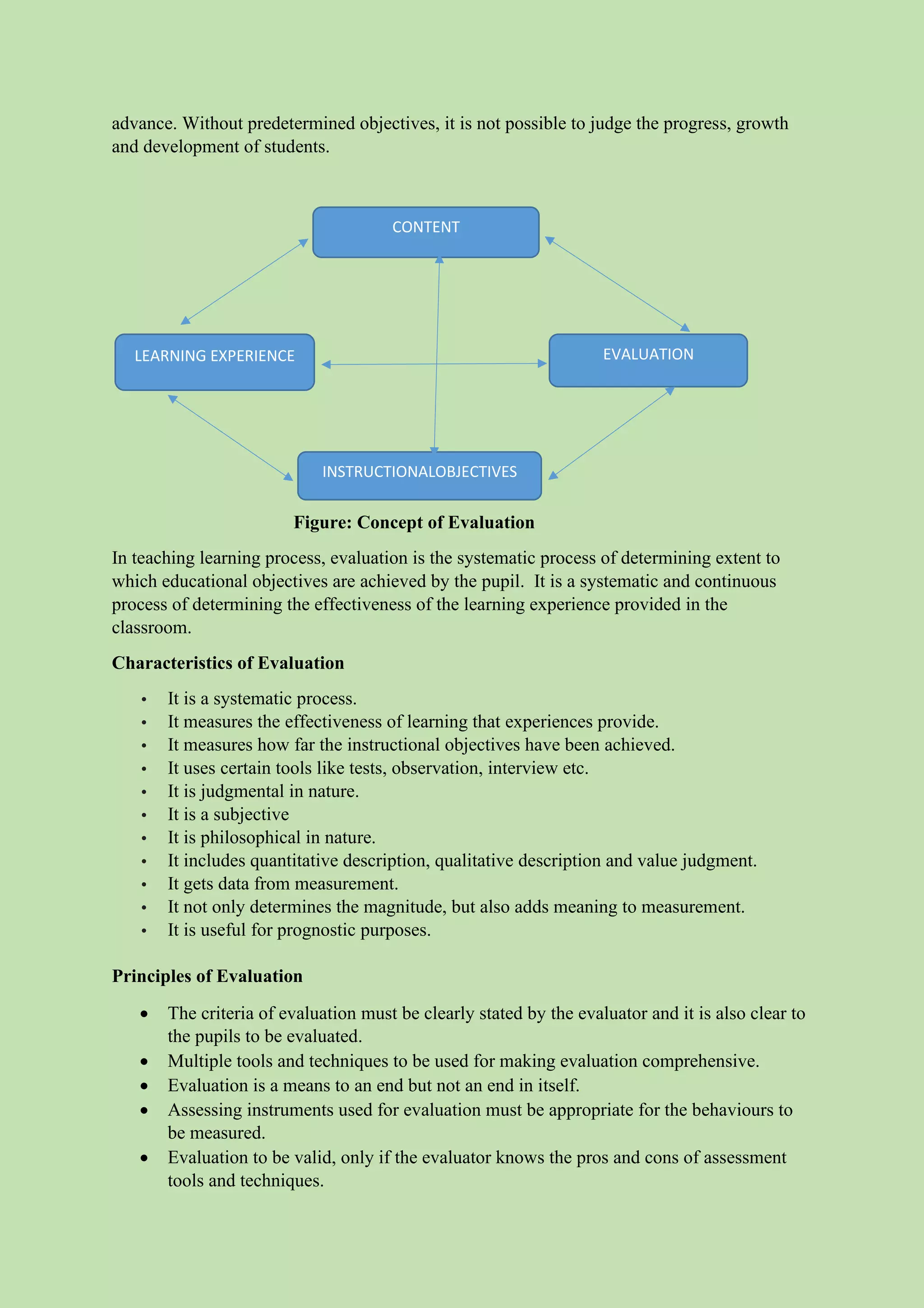 Educational evaluation -a brief conceptual overview | PDF
