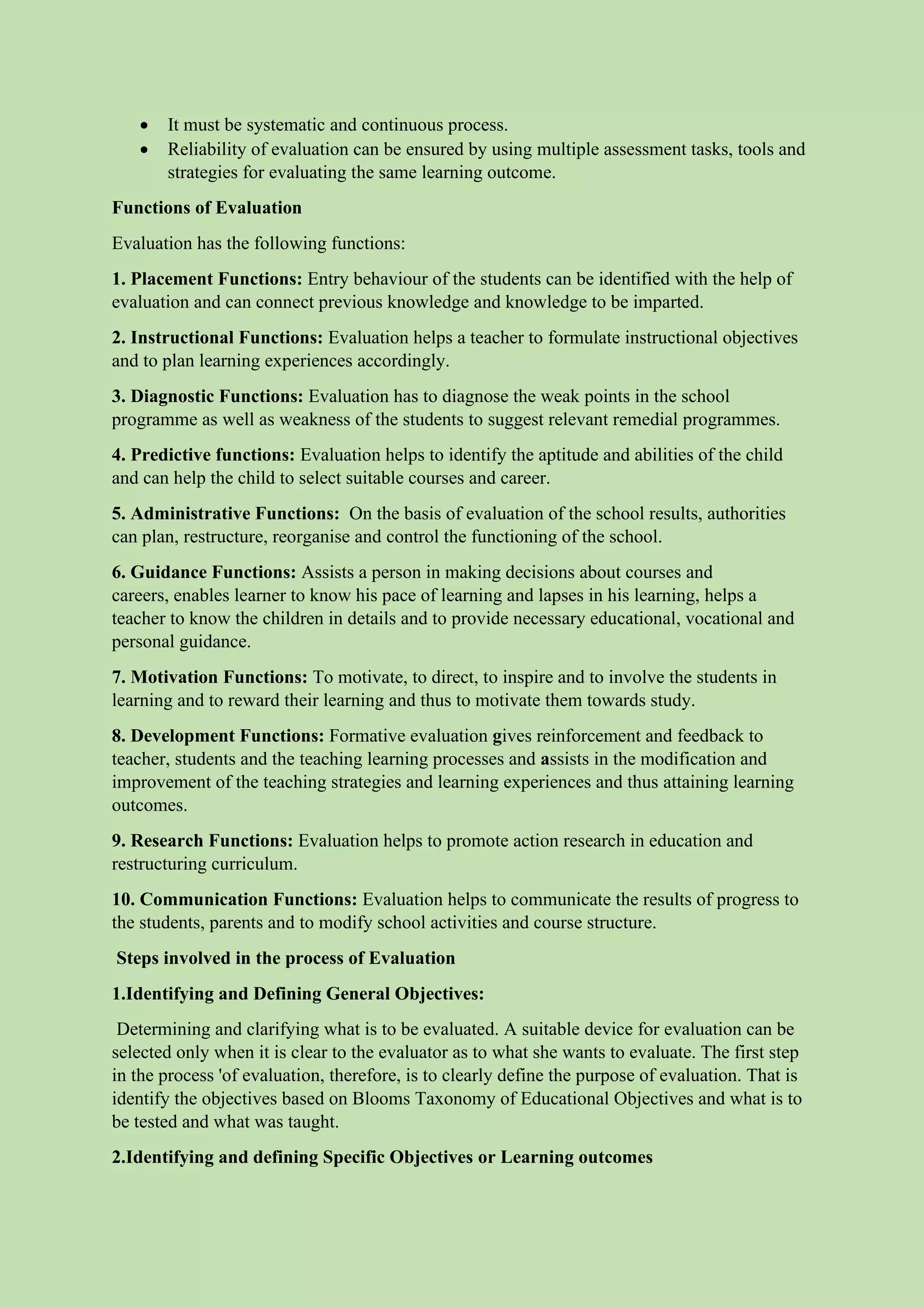 Educational evaluation -a brief conceptual overview | PDF