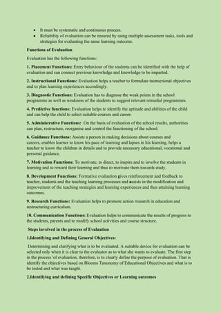 Educational evaluation -a brief conceptual overview | PDF