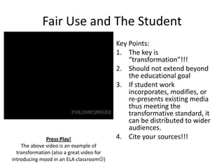 Educational fair use pp dodd | PPT