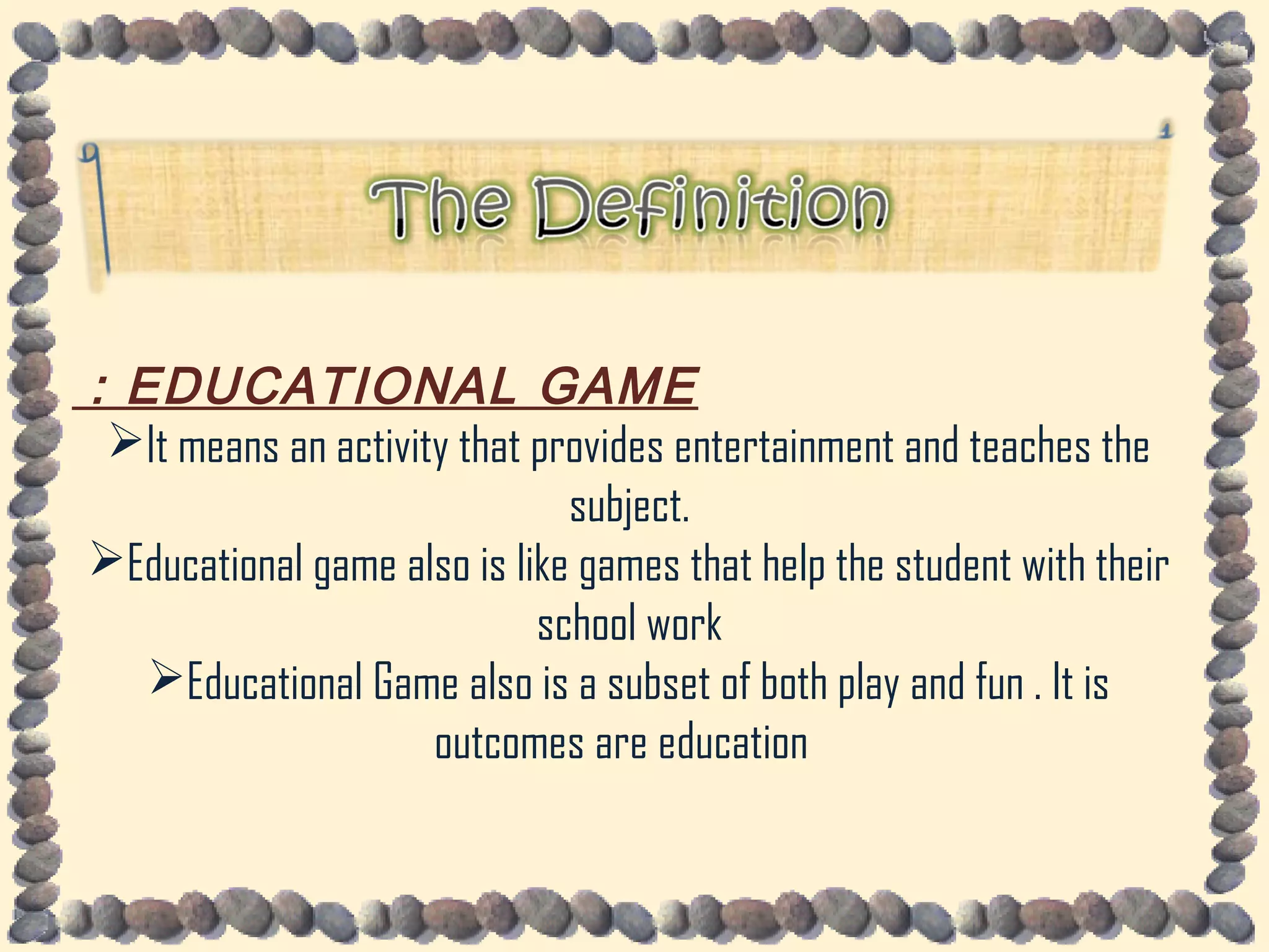 Educational Game | PPT