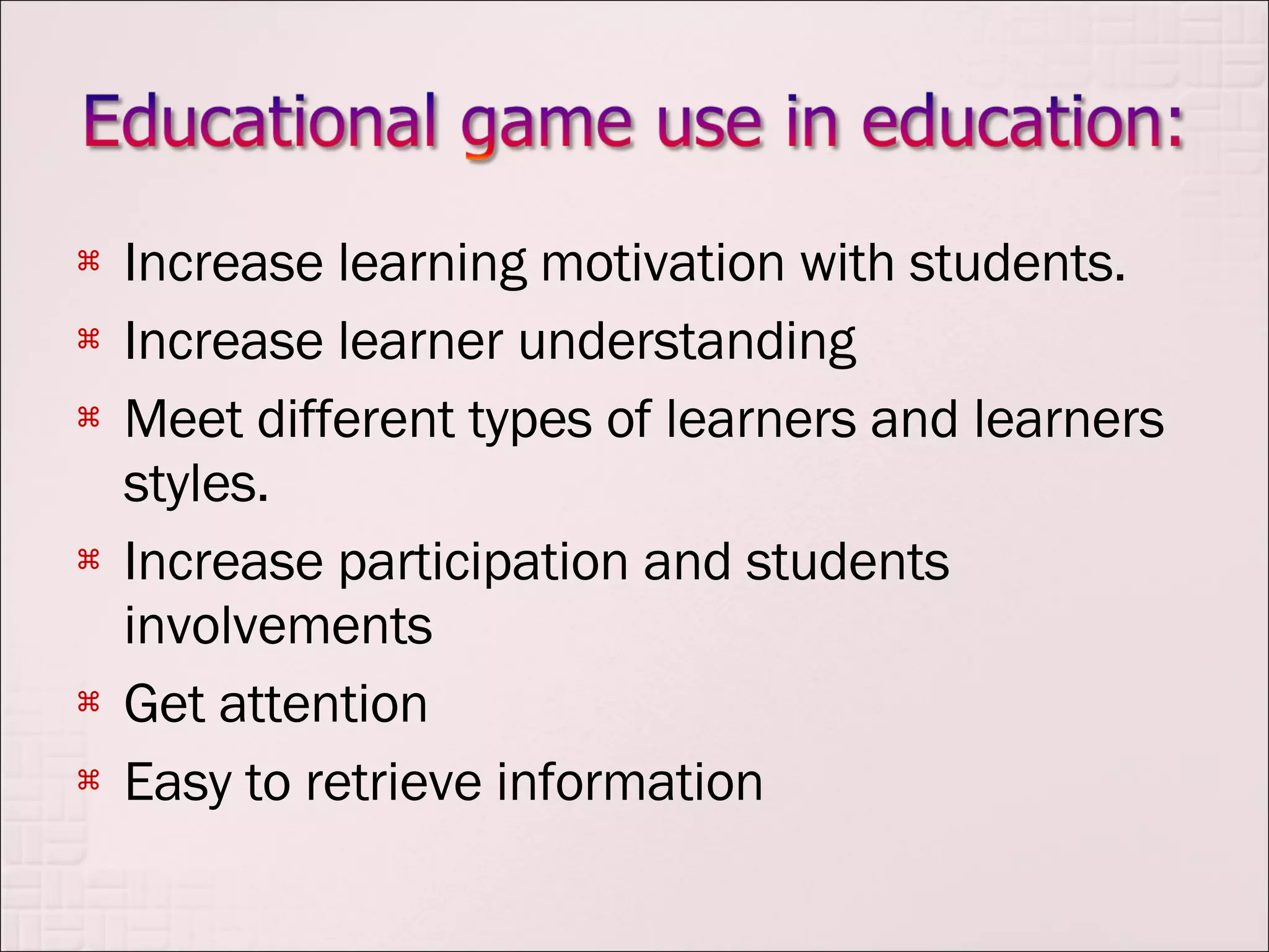 Educational Games | PPT
