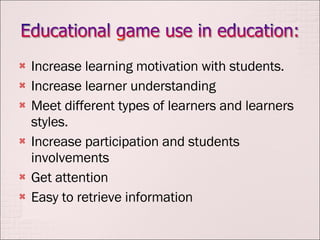 Educational Games | PPT