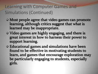 Educational games and simulations | PPTX