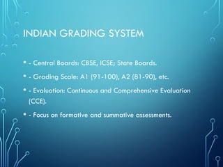 Educational_Grading_Systems.of india and USA and comparison of both. | PPTX