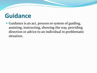 Educational guidance | PPTX