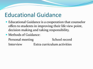 Educational guidance | PPTX