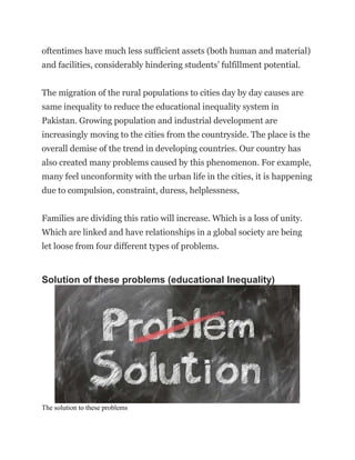 Educational Inequality In Pakistan.docx