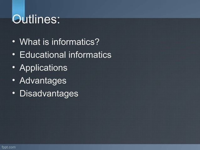 foedumed:Educational Informatics 39-16 | PPT