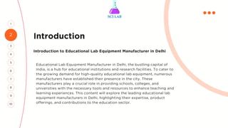 Educational Lab Equipment Manufacturer | PPT