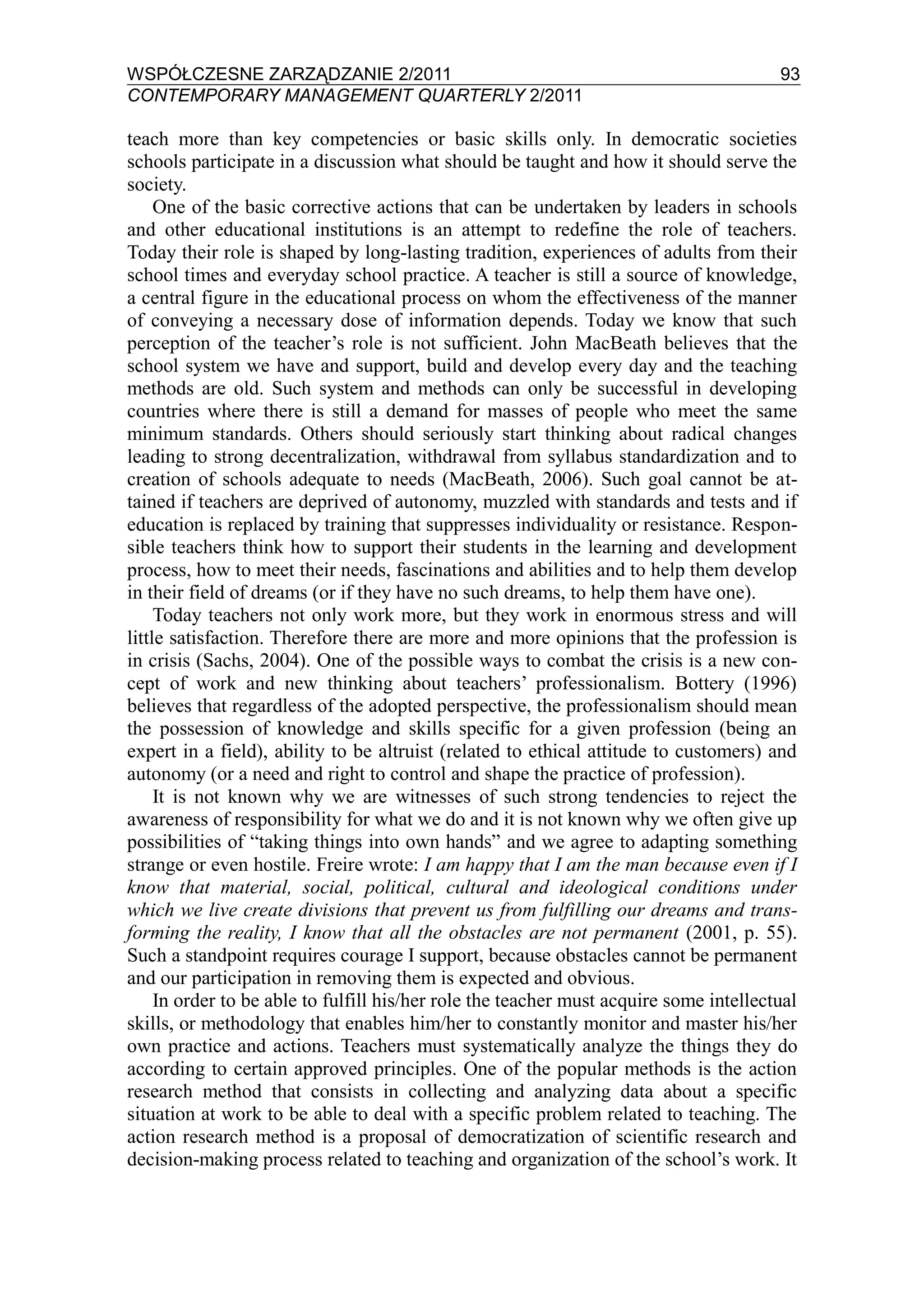 Educational leadership. key elements supporting | PDF