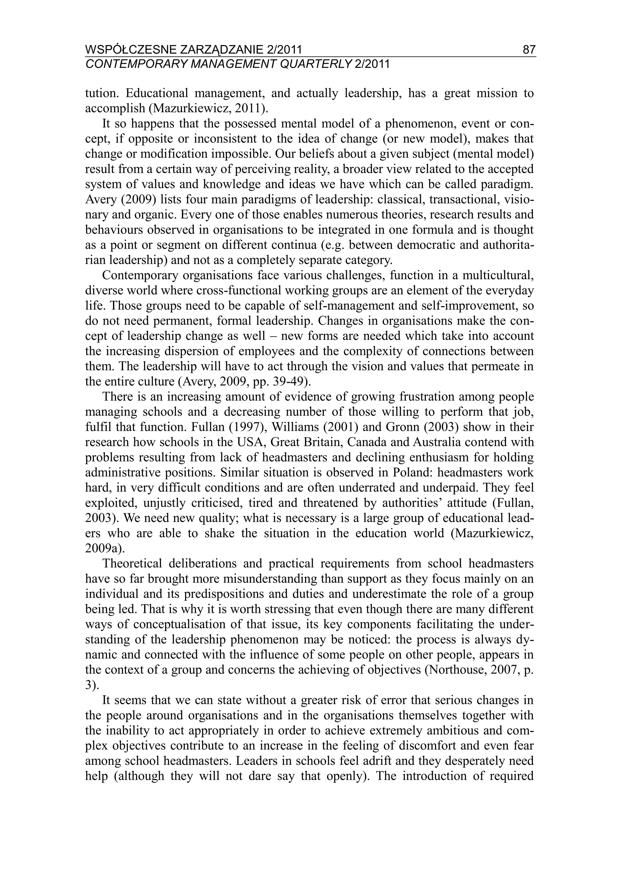 Educational leadership. key elements supporting | PDF