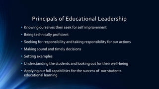 Educational leadership pp | PPT