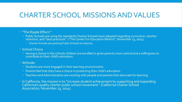 Educational Learning Opportunity: Charter Schools | PPT