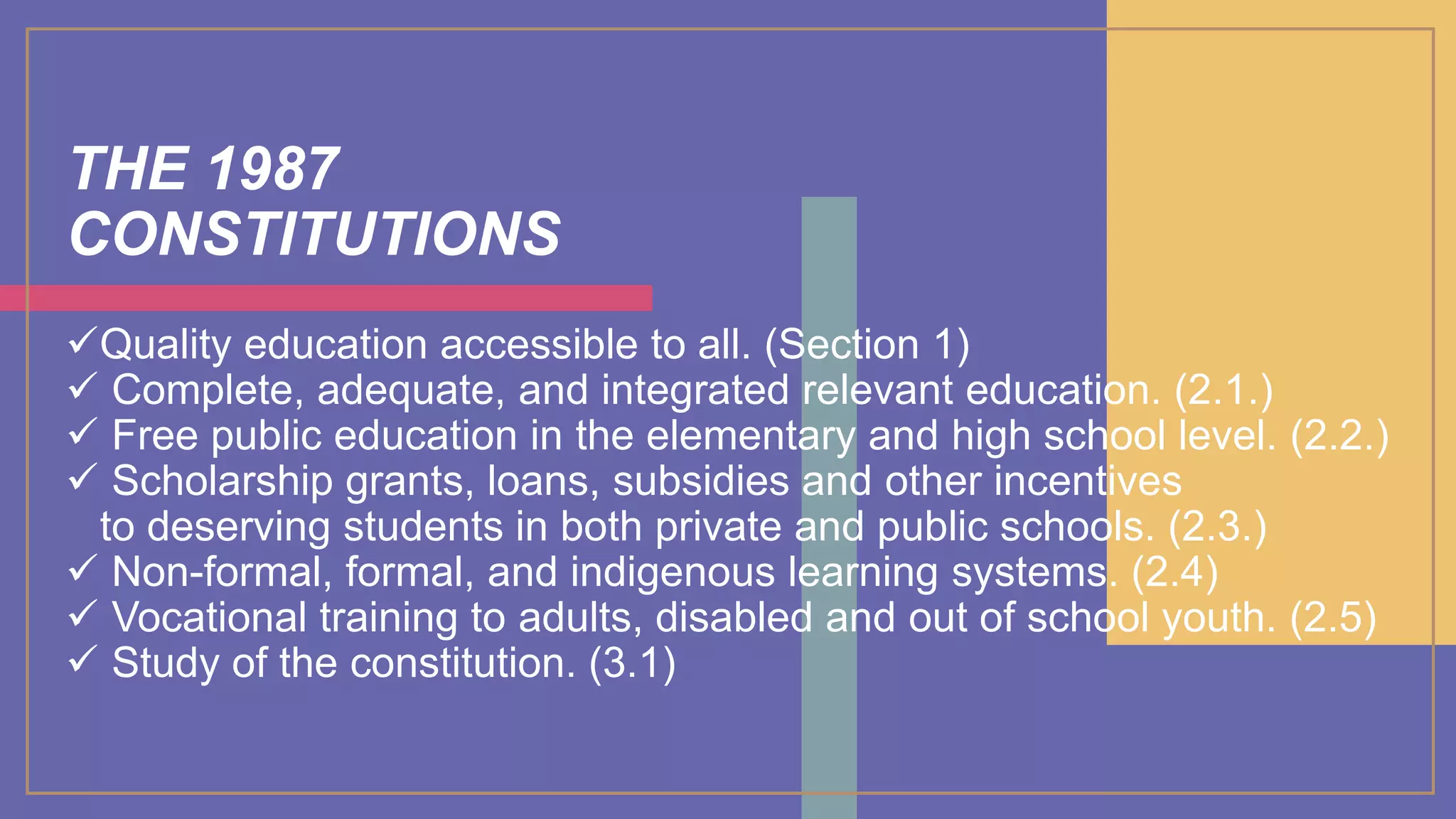 Educational legislation | PPTX