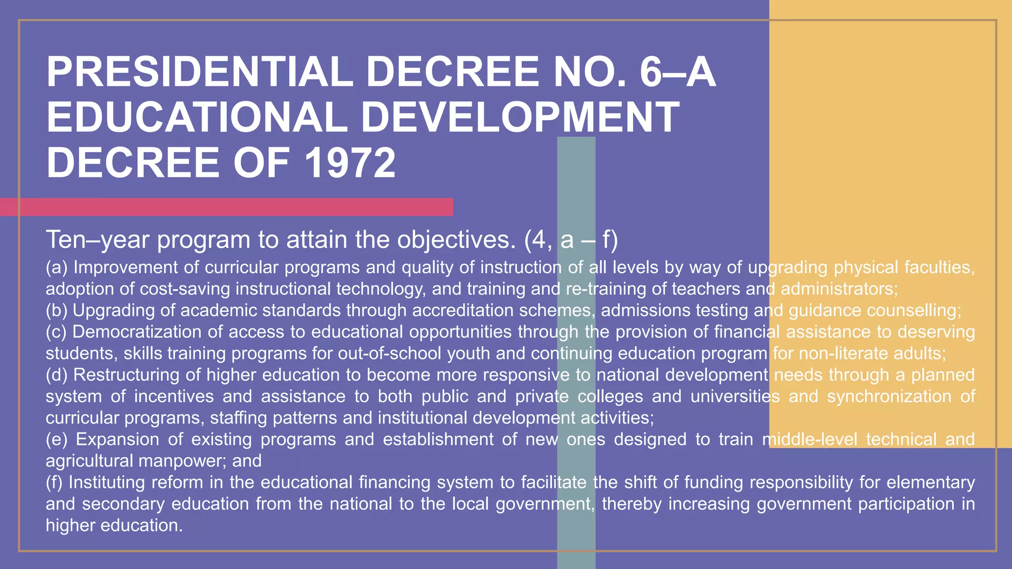 Educational legislation | PPTX