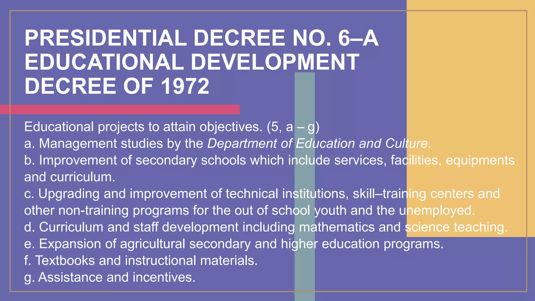 Educational legislation | PPTX