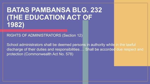 Educational legislation | PPTX