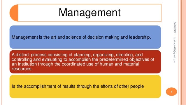 Educational management
