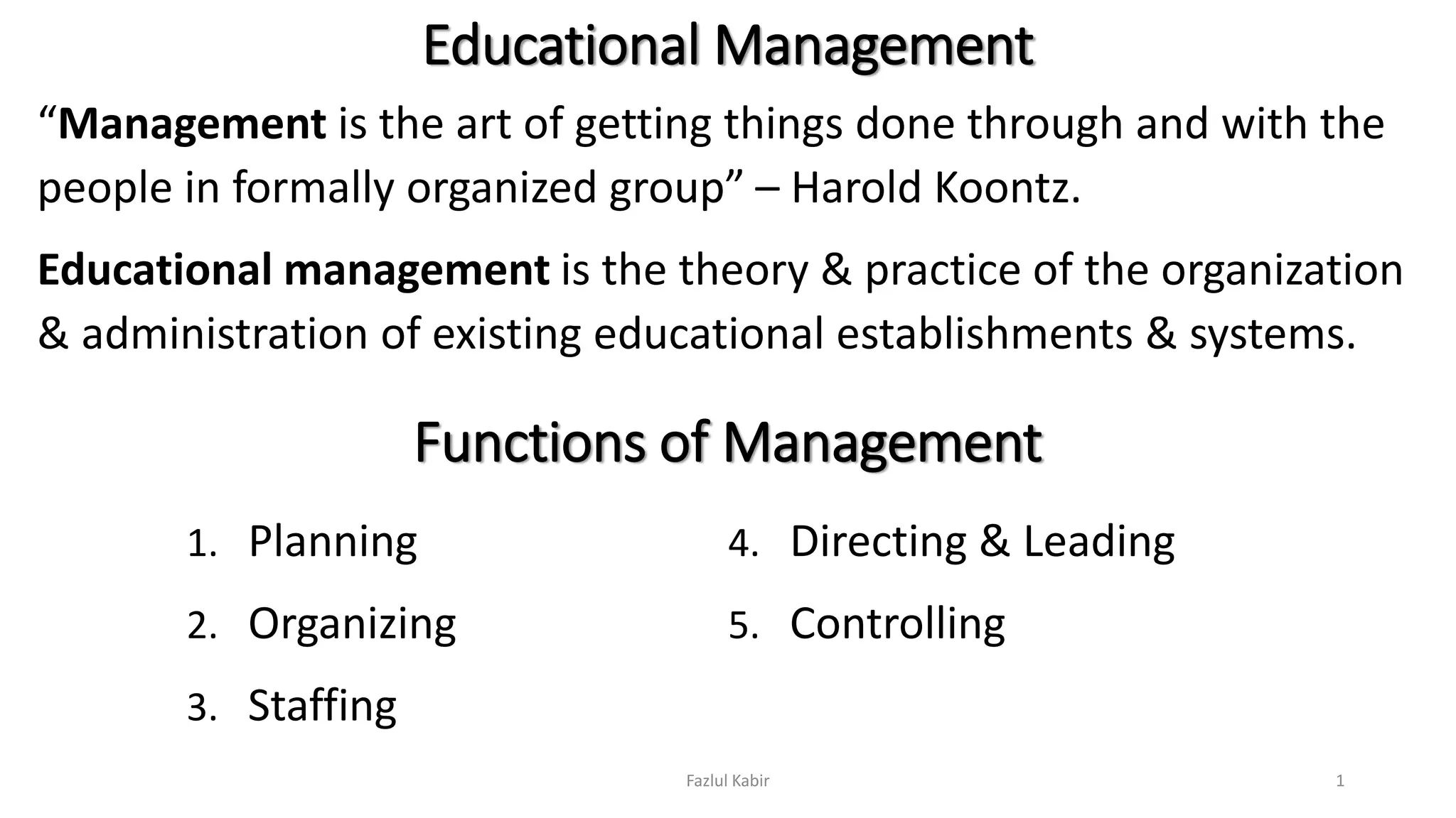 Educational management | PDF