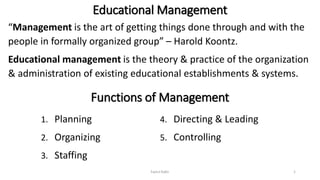 Educational management | PDF