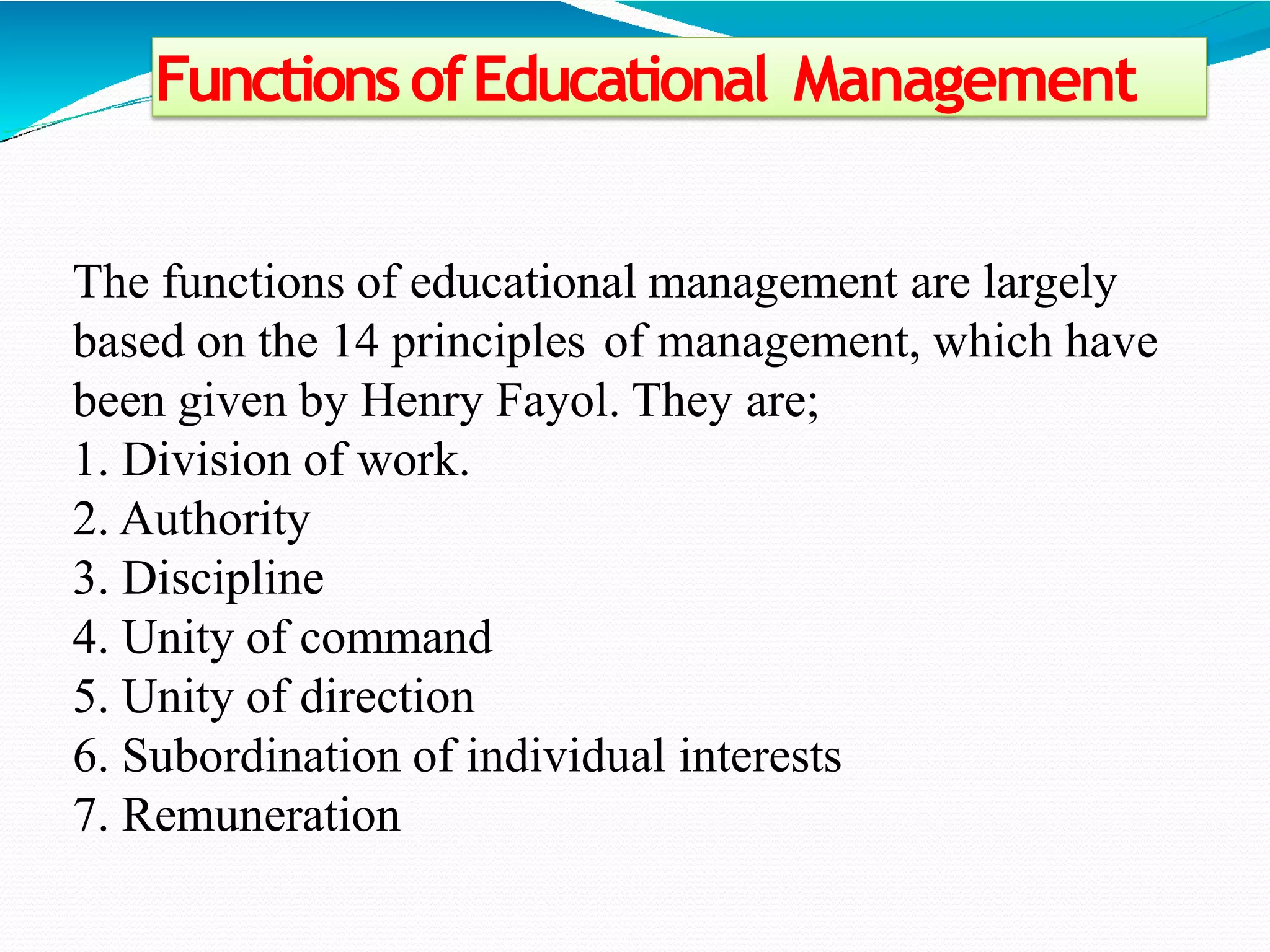 Educational management | PDF
