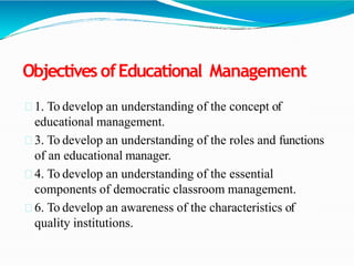 Educational management | PDF