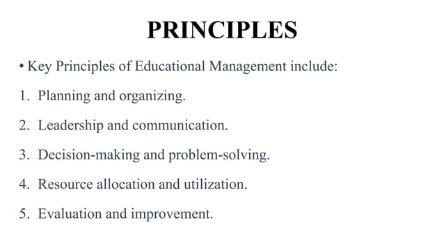 EDUCATIONAL MANAGEMENT.pptx | Professional School | Postgraduate Education