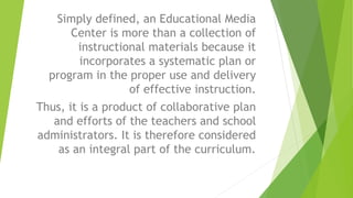Educational media center bse 2 mapeh | PPTX