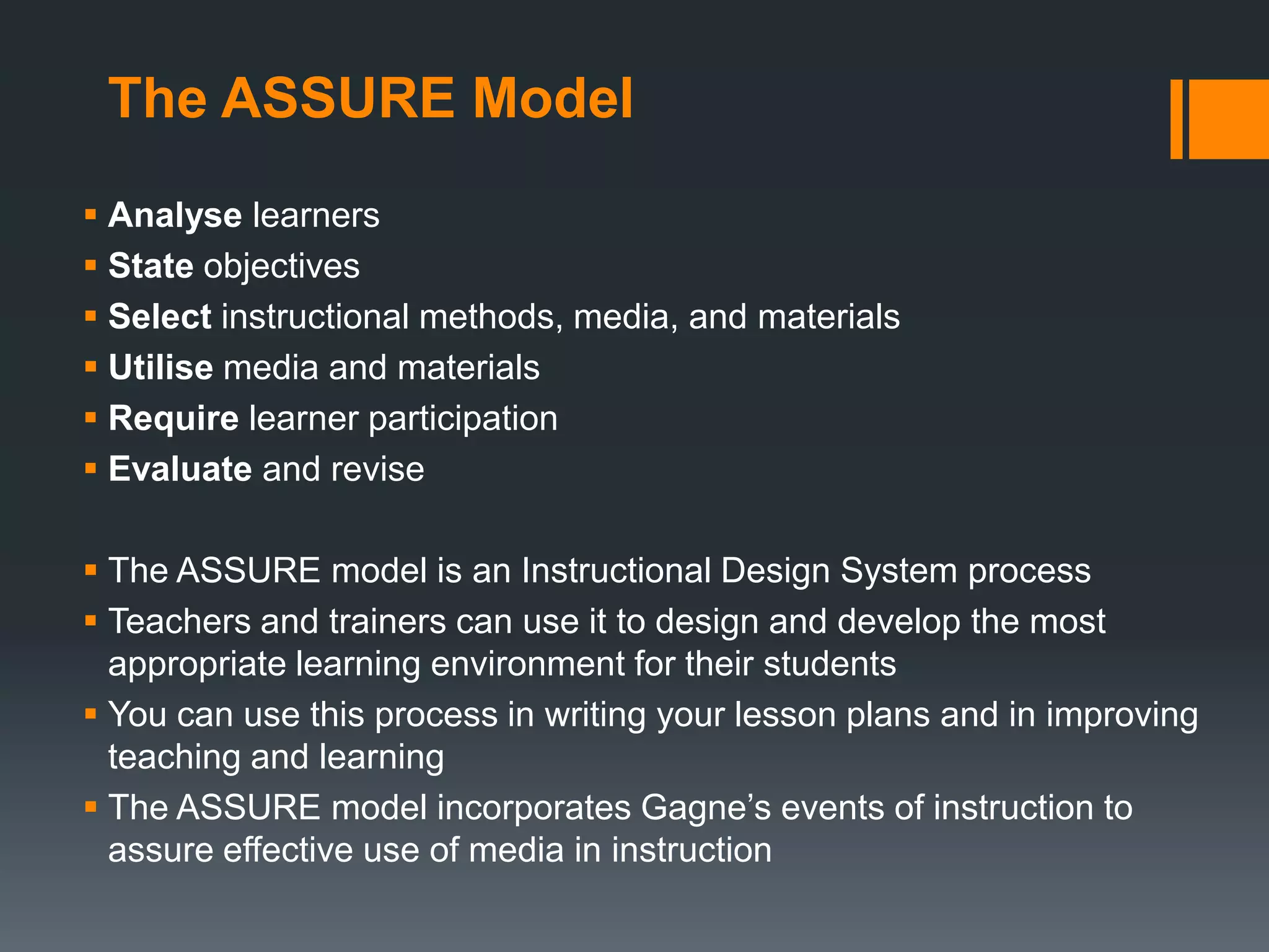 The Instructional Design Process | PPTX