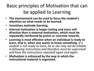 Educational motivation lesson 1 | PPTX | Education