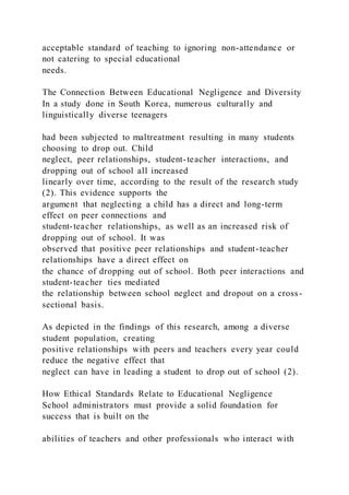 Educational NegligenceTaya Hervey-McNuttStrayer Univer | DOCX